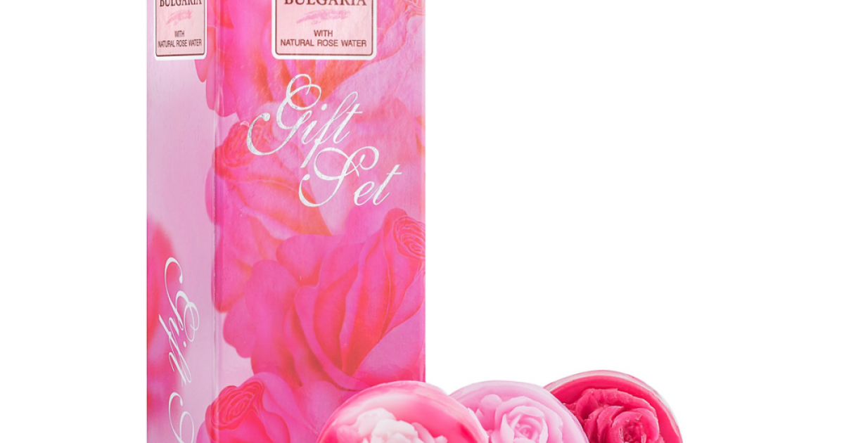 Biofresh Rose of Bulgaria Rosenblütenseifen Geschenkset | 90 g